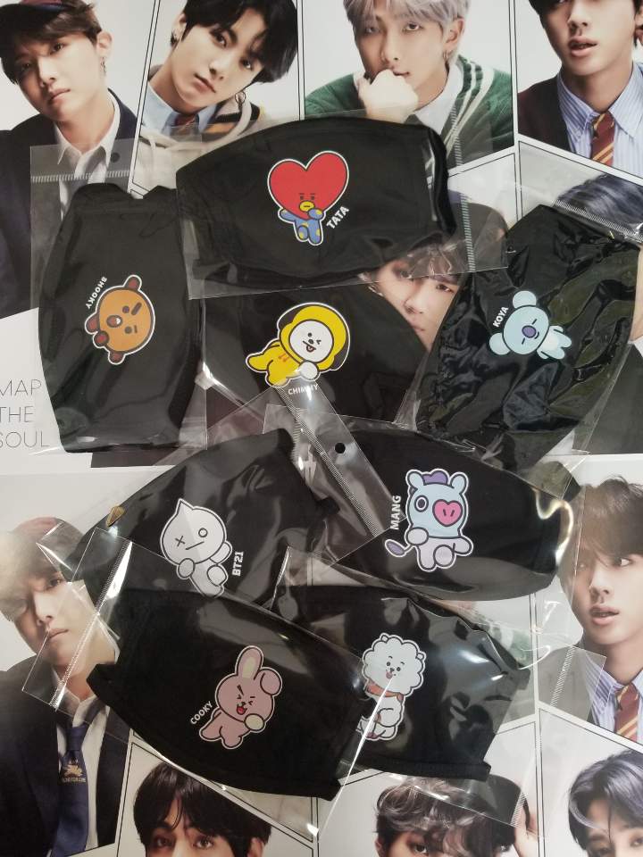 [ BT21 ] CHARACTER MASK – KPOP Store in USA