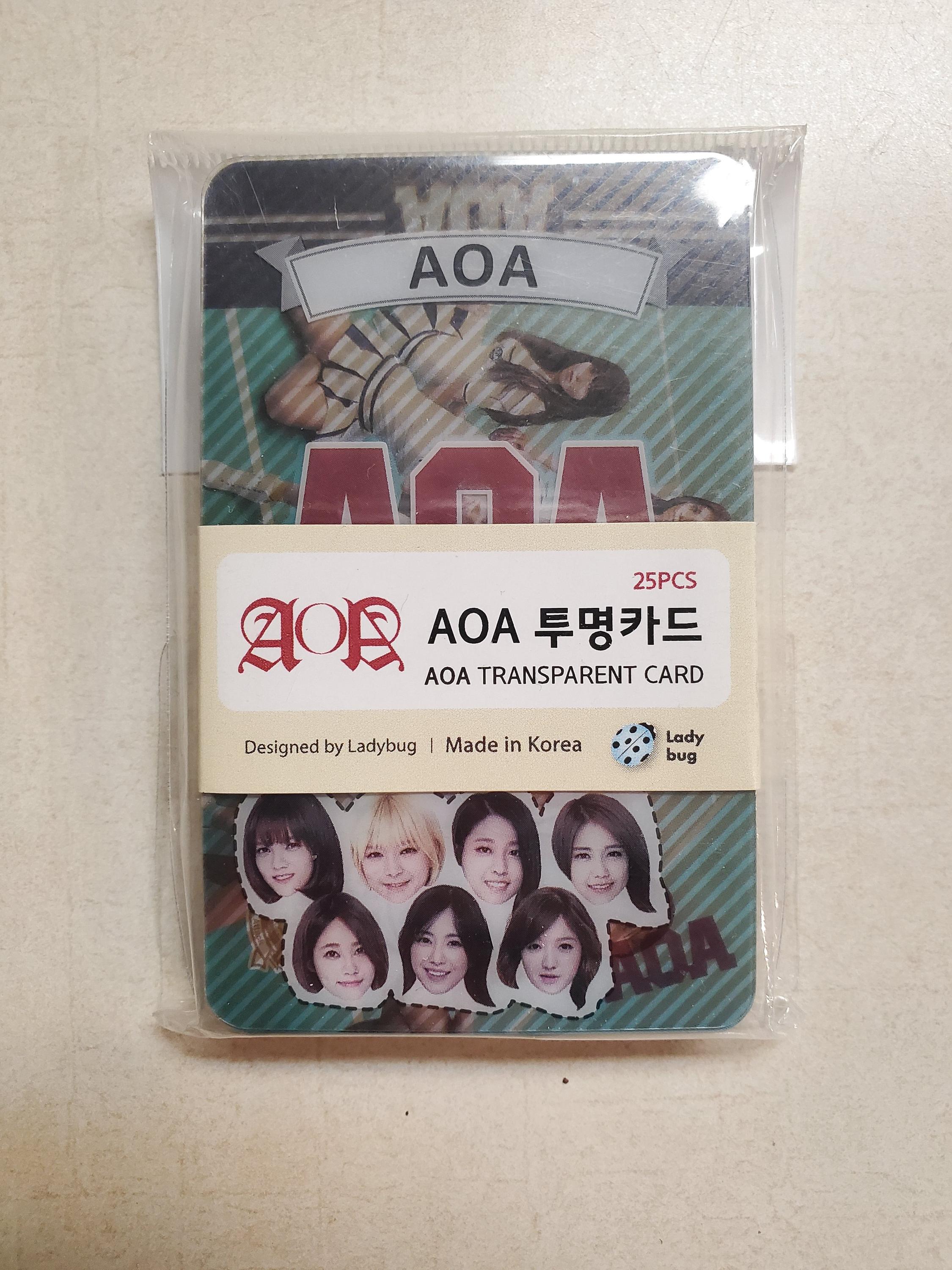 [ AOA ] TRANSPARENT CARD – KPOP Store in USA