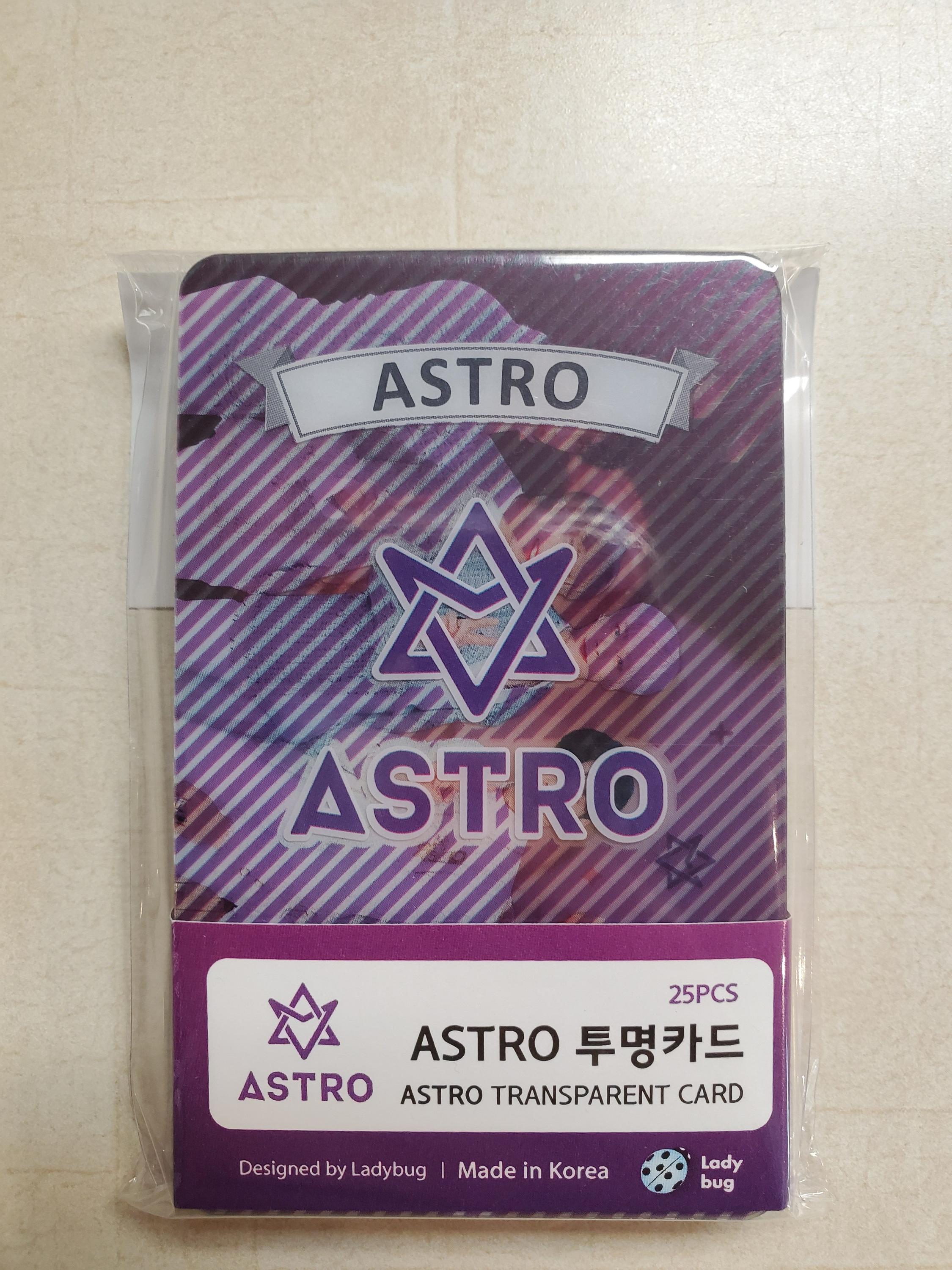 [ ASTRO ] TRANSPARENT CARD – KPOP Store in USA
