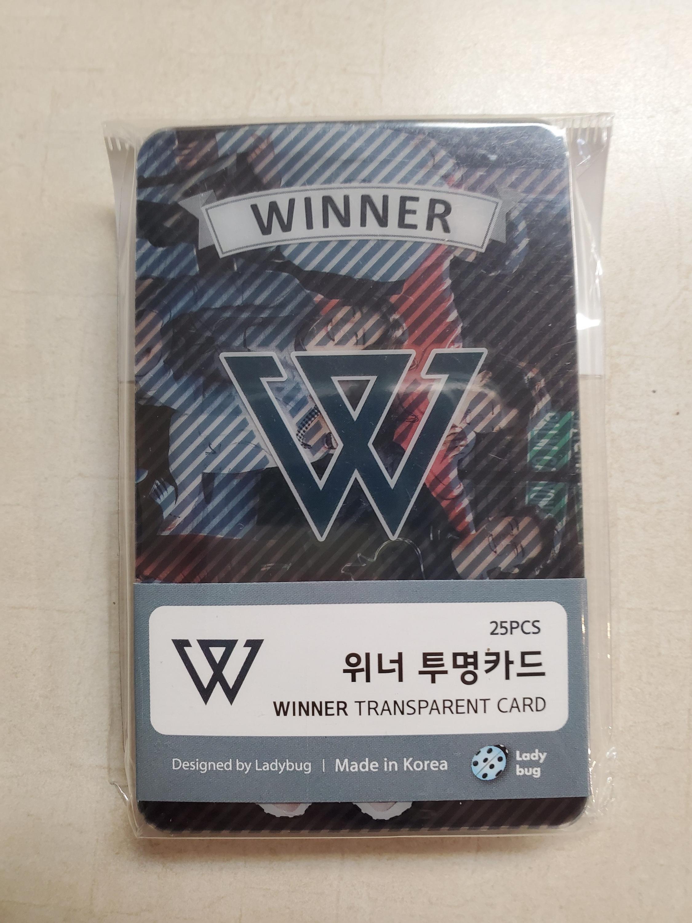 [ WINNER ] TRANSPARENT CARD – KPOP Store in USA